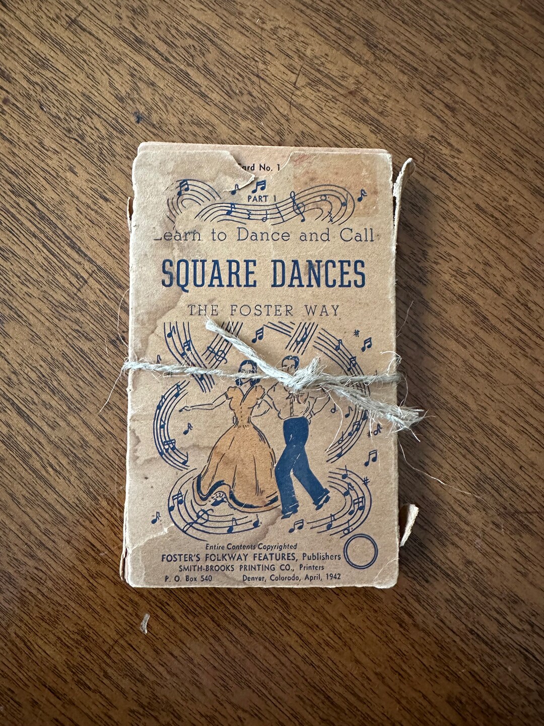 Rare HTF Vintage 1942 Learn to Dance and Call Square Dances the Foster ...