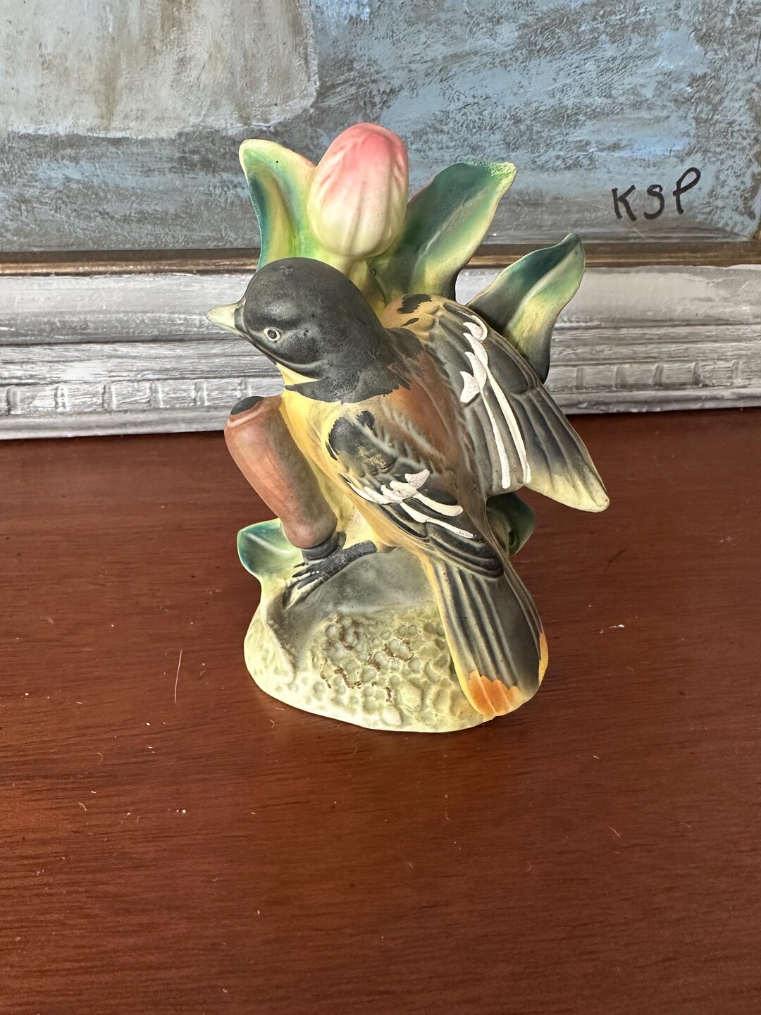 Vintage Ceramic Oriole Bird Figurine - Etsy