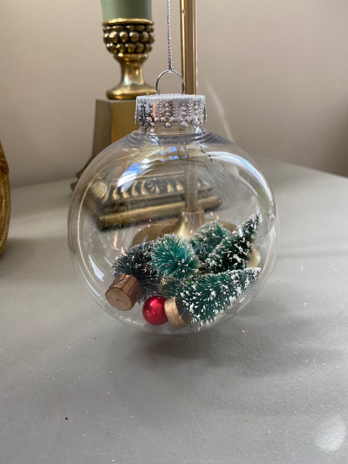 Christmas Forest Ball-large Christmas Ball Ornament With Christmas ...