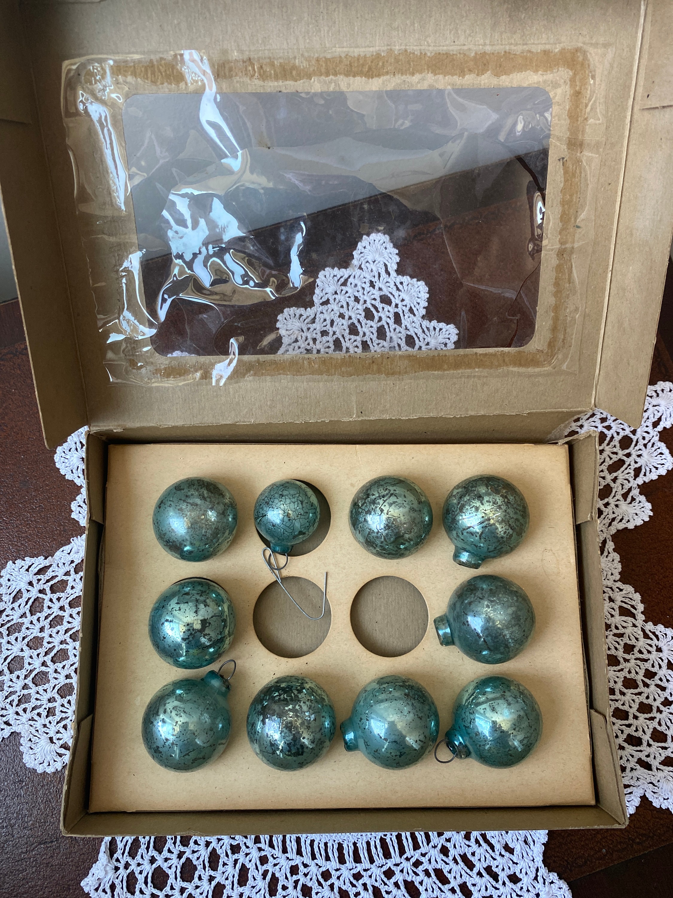 Shiny Brite Vintage Christmas Ornaments in Box - Etsy