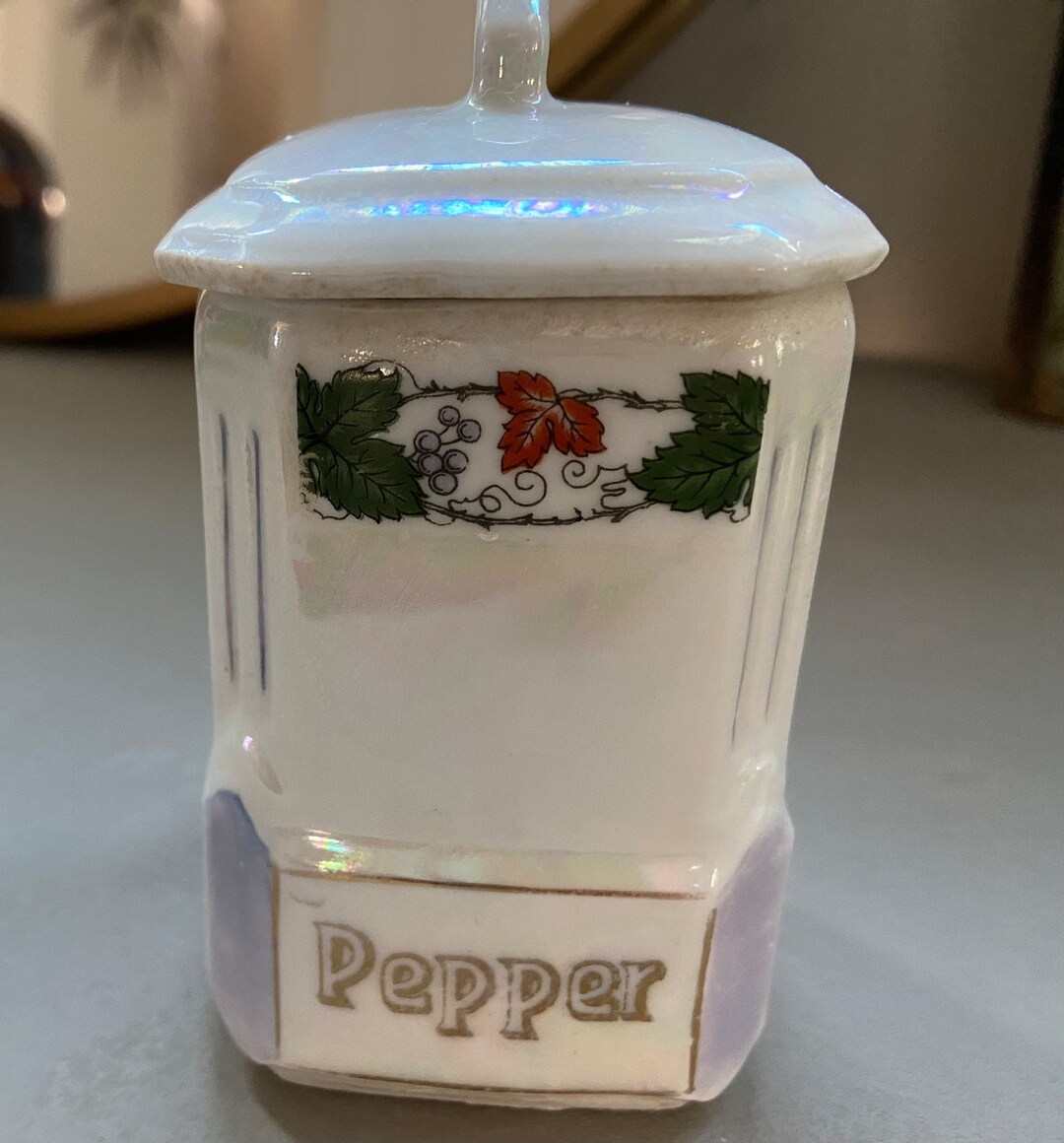 Vintage Lusterware - Pepper Canister - Etsy