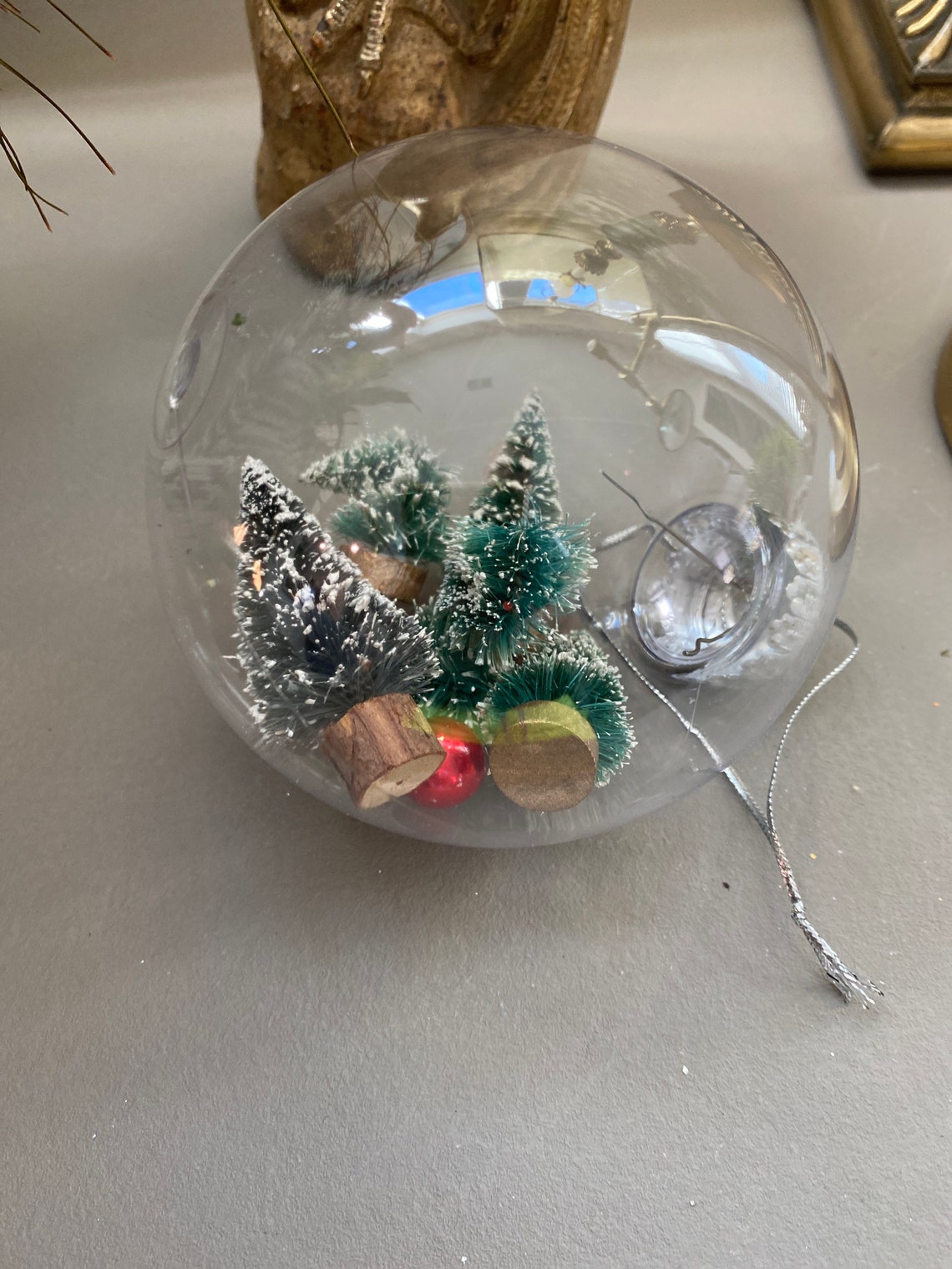 Christmas Forest Ball-large Christmas Ball Ornament With Christmas ...
