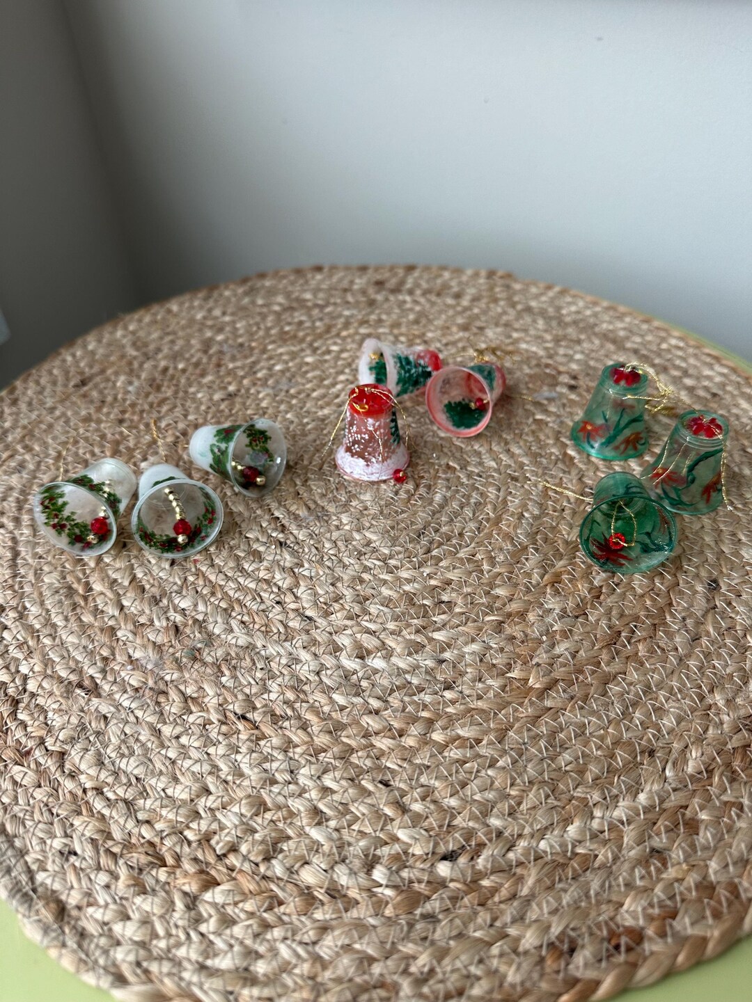 Vintage Lot of 9 Celluloid Christmas Bells - Etsy