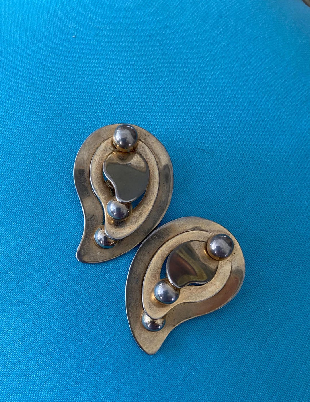 Vintage 1950 Atomic Shape Sarah Coventry Clip Earrings - Etsy