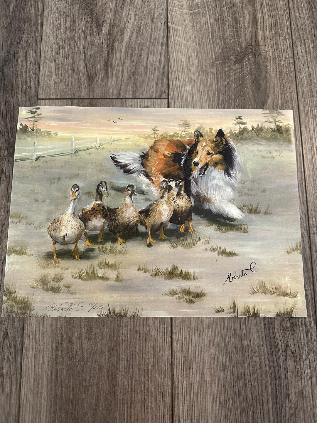 Vintage ROBERTA CRAIR Signed Dogs Print 4/250 - Etsy