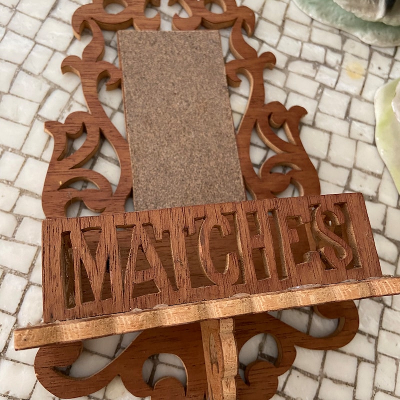 Wooden Match Holder - Etsy