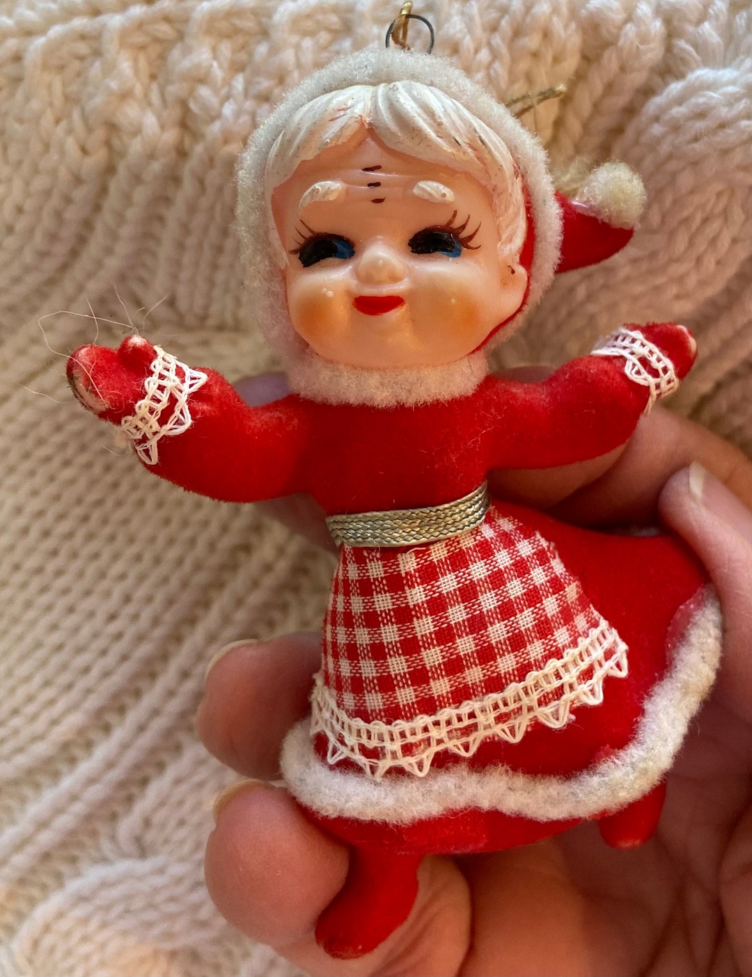 Vintage Mrs Santa Claus Ornament - Etsy
