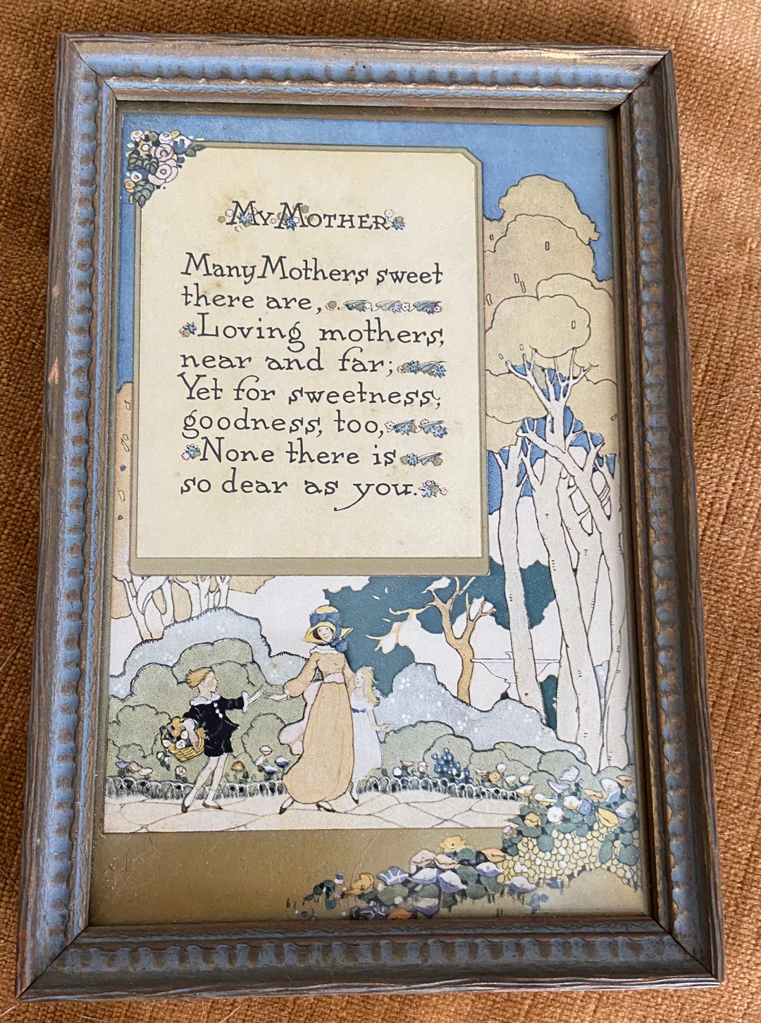 Mother Framed Poem Print - Etsy