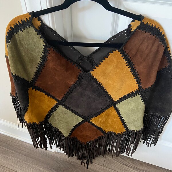 Leather Poncho - Etsy