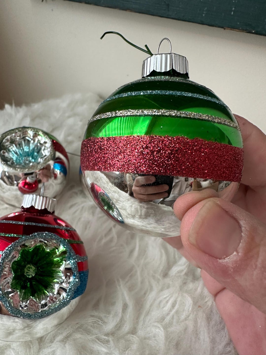 Lot of 4 Vintage Radco Glass Ornaments - Etsy