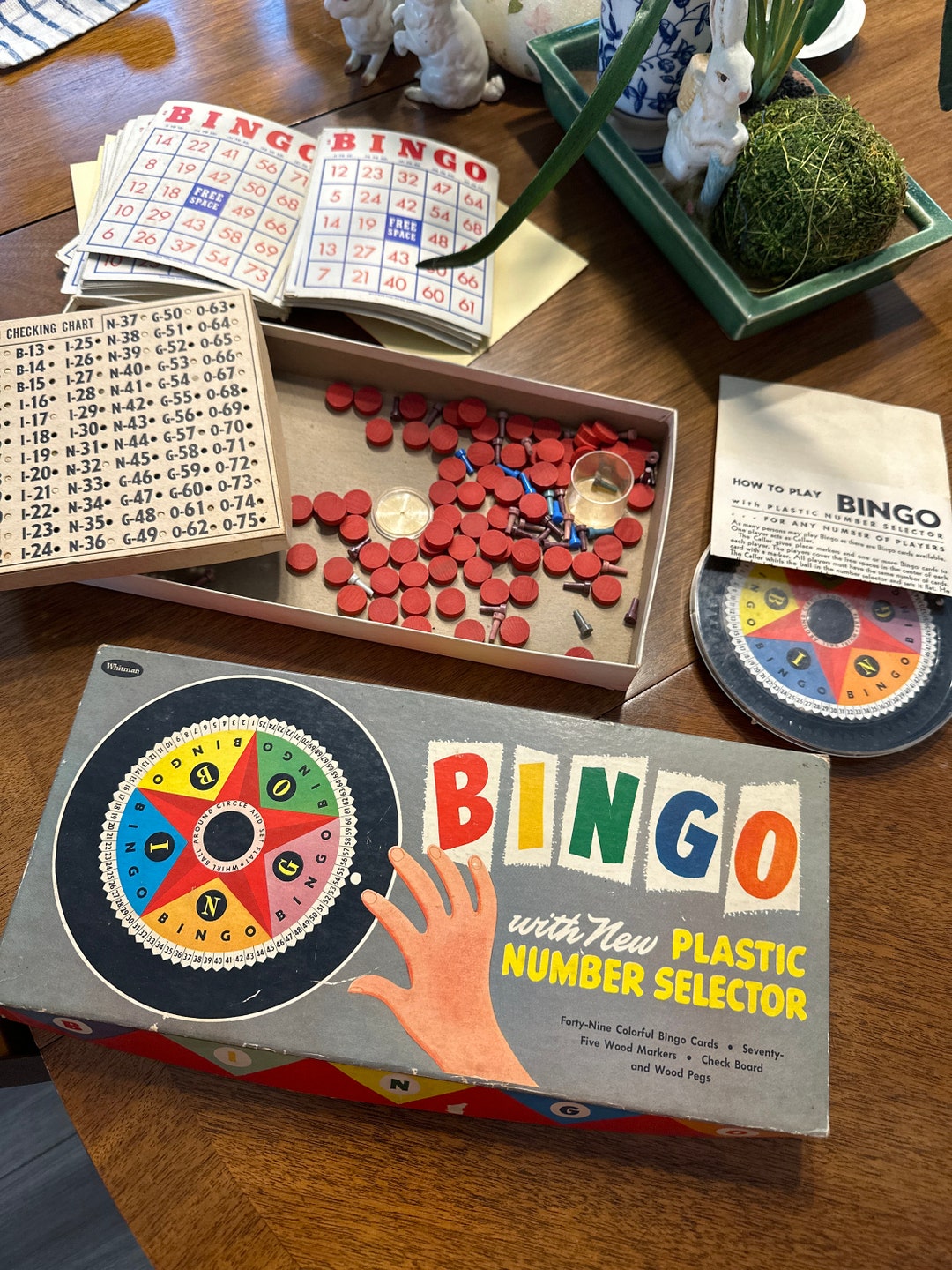Vintage Whitman Bingo Game Complete - Etsy
