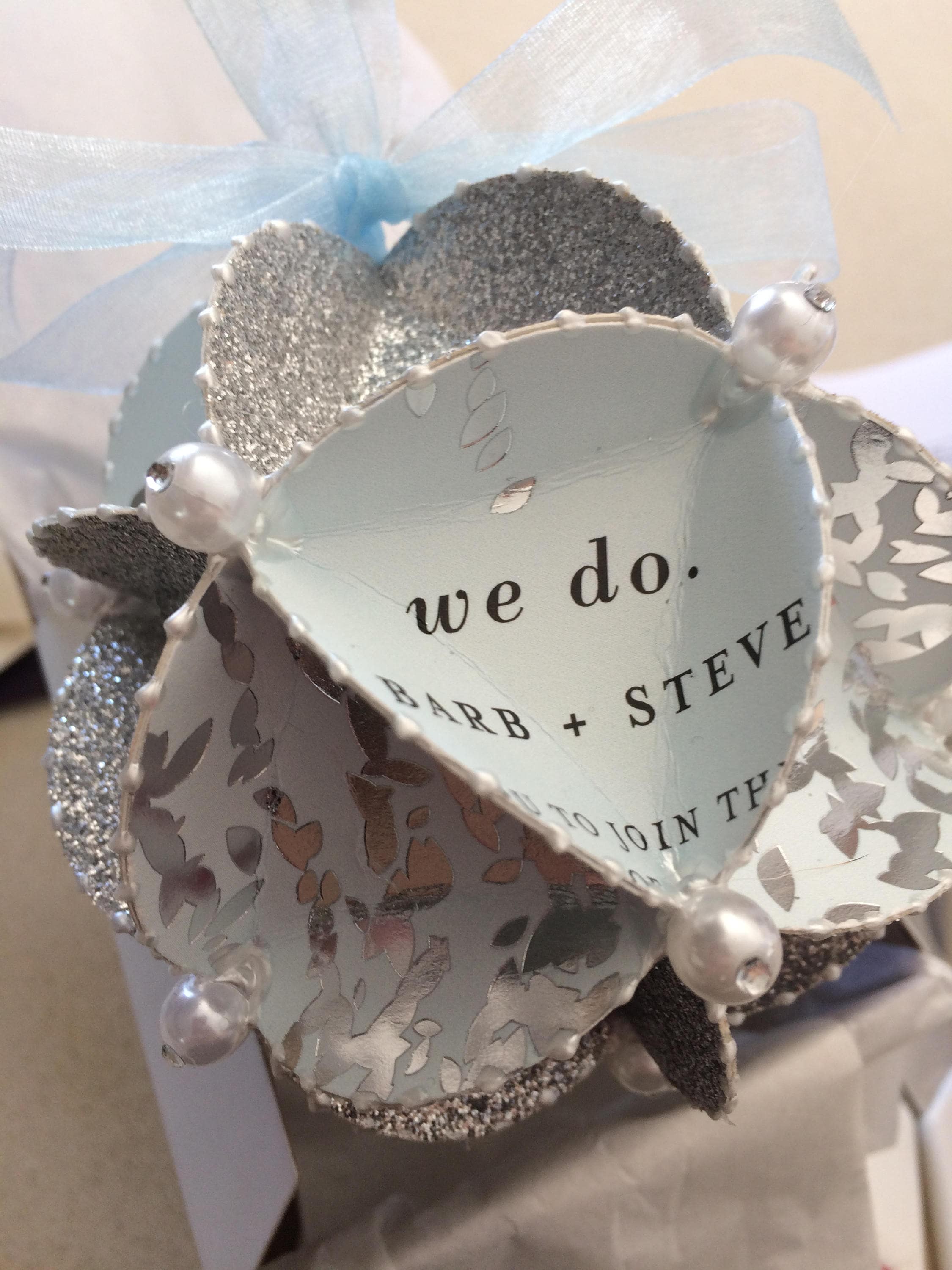 Invitation Ornament Handmade from your special occasion | Etsy