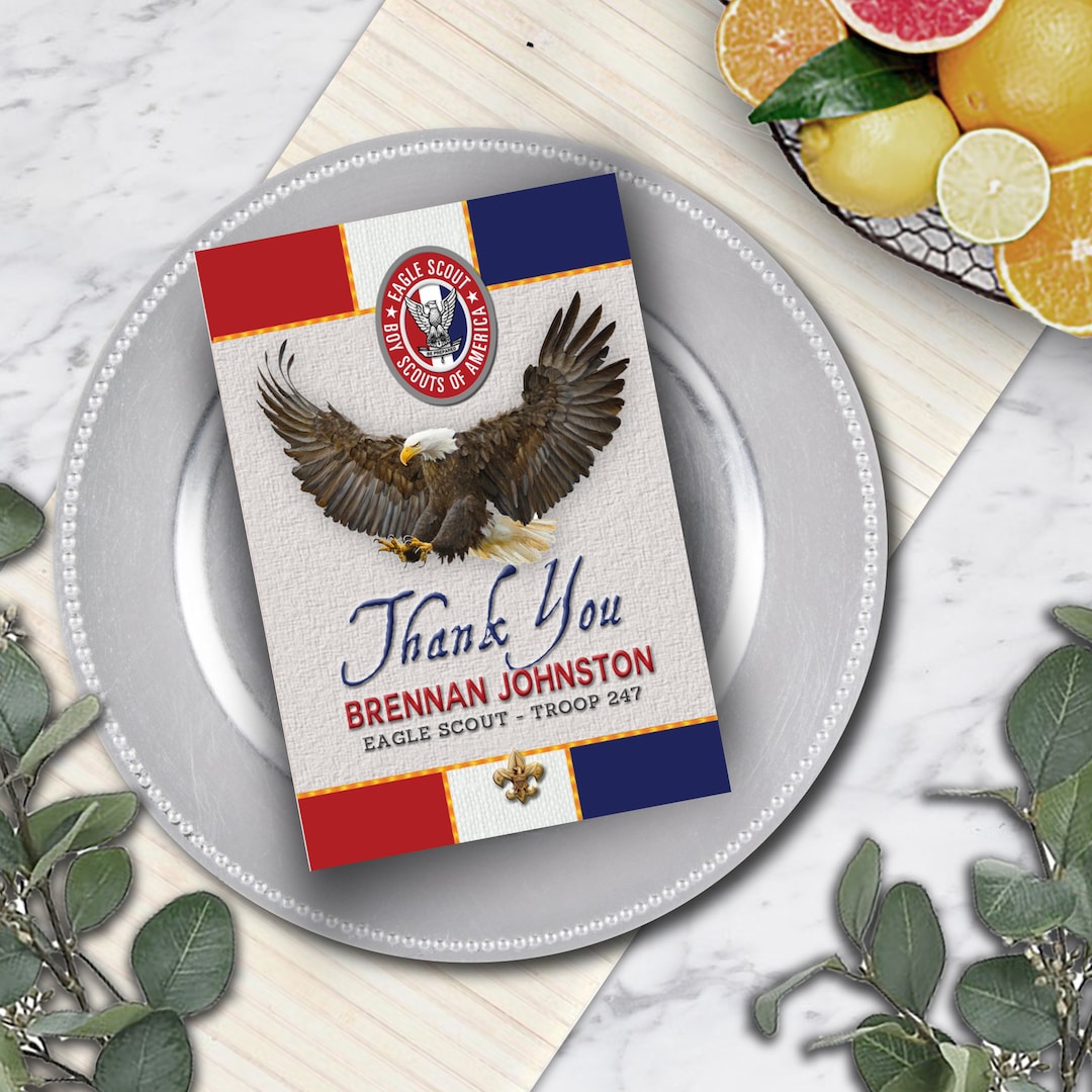 Eagle Scout Thank You Card / 4x6 Flat Card/postcard DESIGN / - Etsy