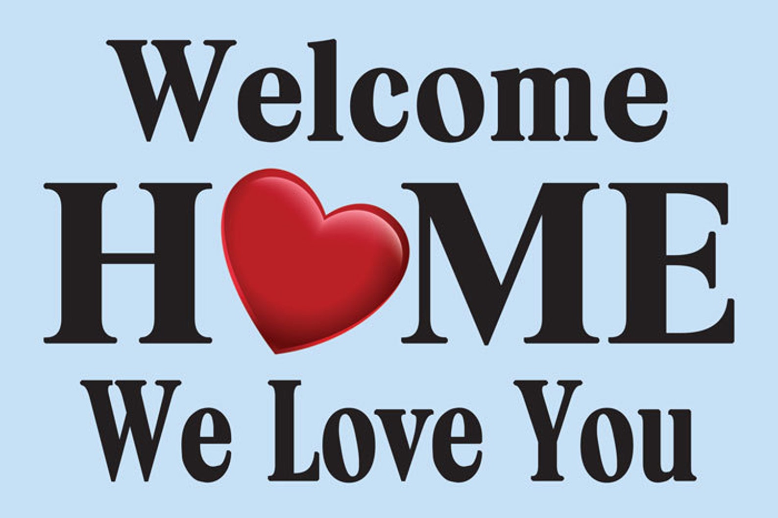 PRINTED Welcome Home BANNER / LDS Homecoming Poster / - Etsy