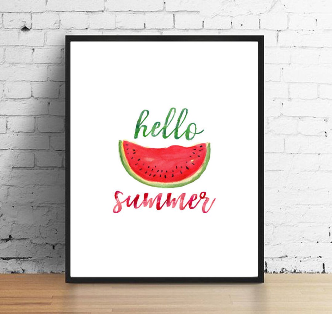 Watermelon Diyprintable / Hello Summer / Instantdownload DECOR - Etsy