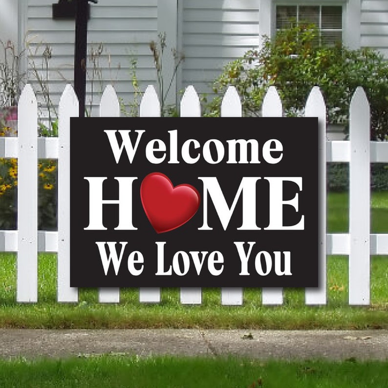 PRINTED Welcome Home BANNER / LDS Homecoming Poster / - Etsy