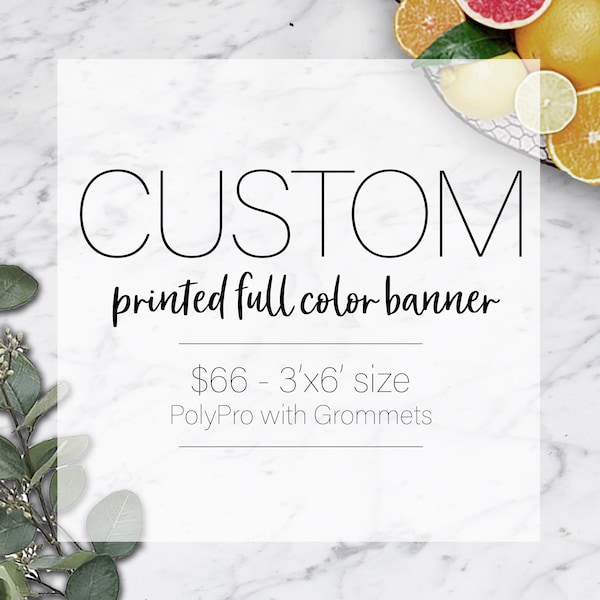 Custom 3x6 Banner - Etsy