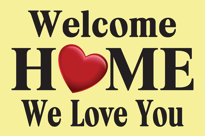 PRINTED Welcome Home BANNER / LDS Homecoming Poster / - Etsy