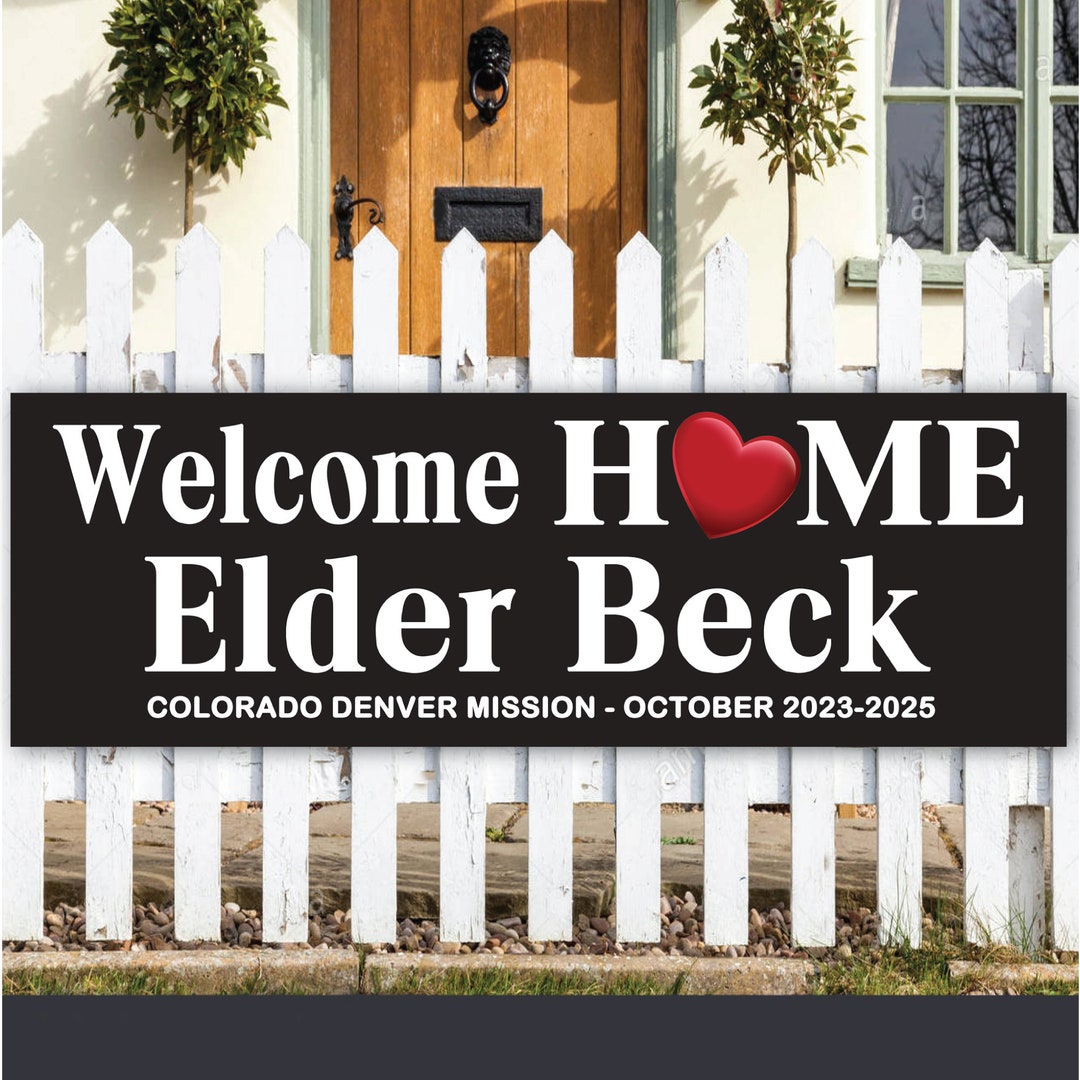 WELCOME HOME Printed Banner / Mission Banner / Military Sign / 2x6 ...