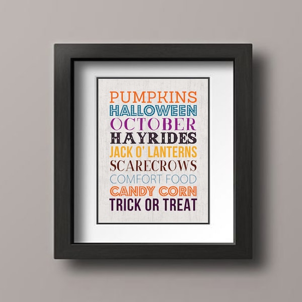 Halloween Word Art - Etsy