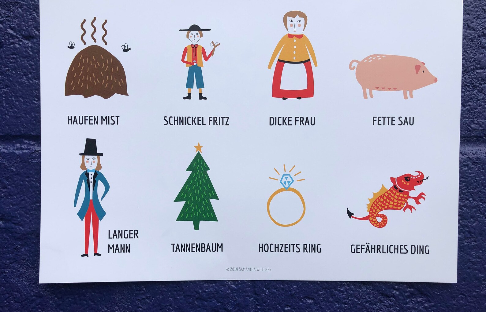 Classic Schnitzelbank Poster - Etsy