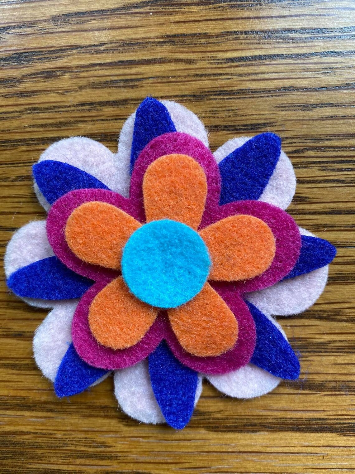 220 Piece Felt Flower Set Circus Colors Clown Colors Felt | Etsy