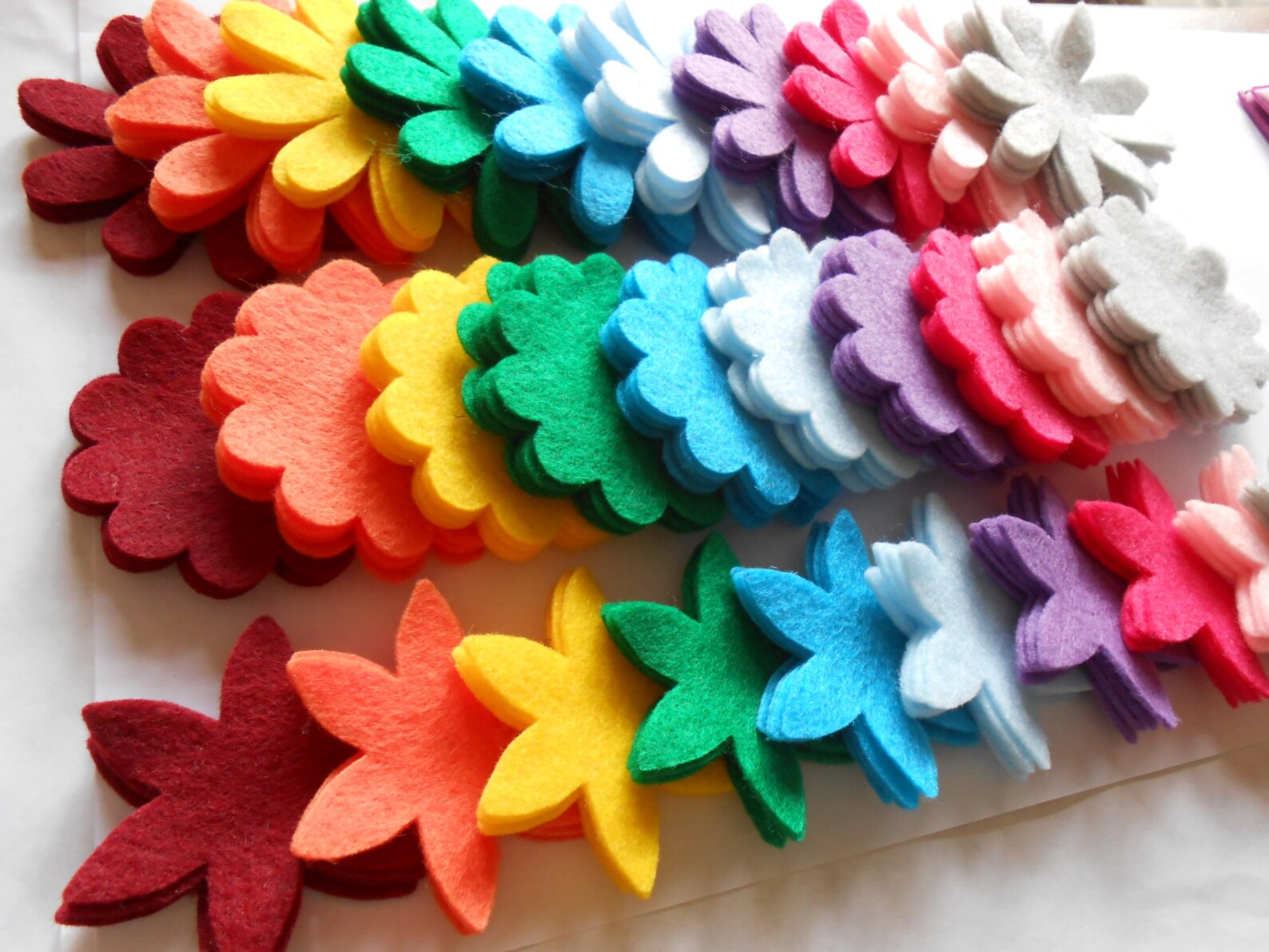 120 piece spring and summer bright modern colors big felt | Etsy