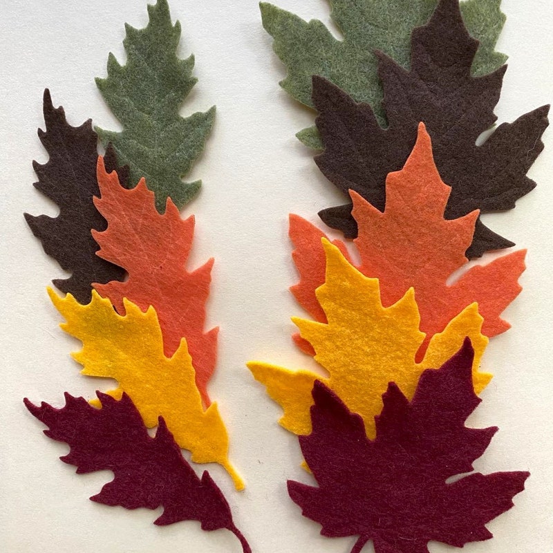 Felt Leaves - Etsy