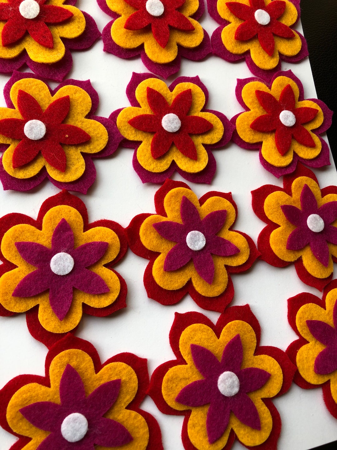 Morroccan Moroccan Morrocan Flower Set, 12 of Each Color Combo (24 ...