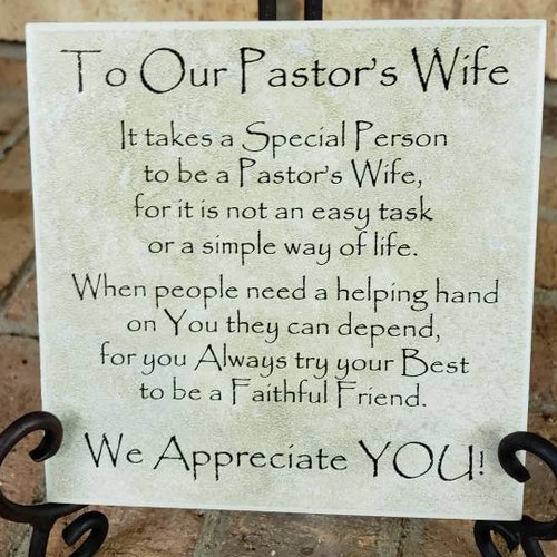 Pastors Wife Appreciation Day Tile Plaque T And Stand Etsy