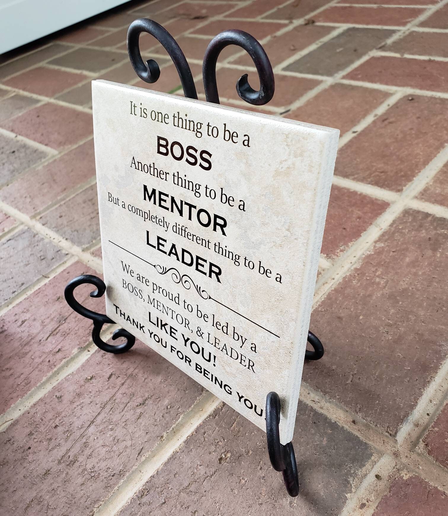6x6 Thin Tile Plaque Bosses Day Gift Boss Day Gift Retirement - Etsy