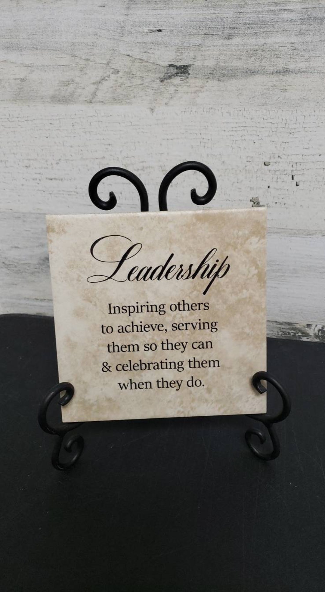 6x6 Thin Tile Plaque Leadership Bosses Day Gift Boss Day Gift ...