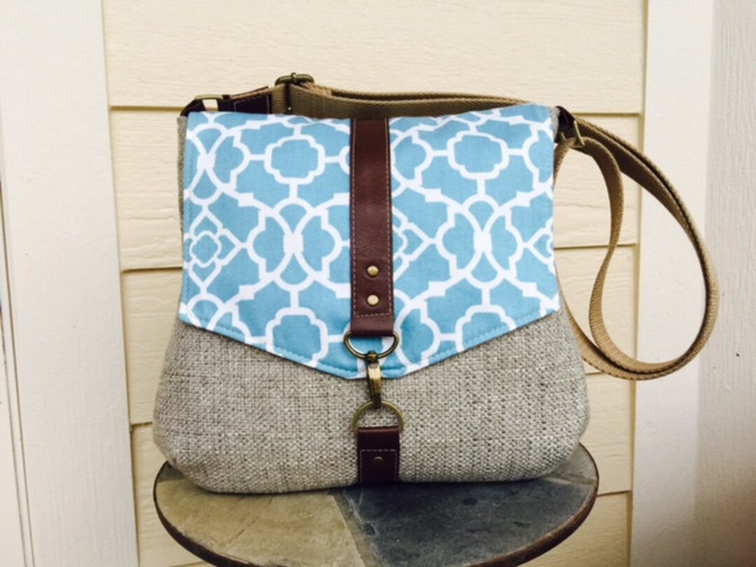 Spring Crossbody Bag Adjustable Strap Leather Detail - Etsy
