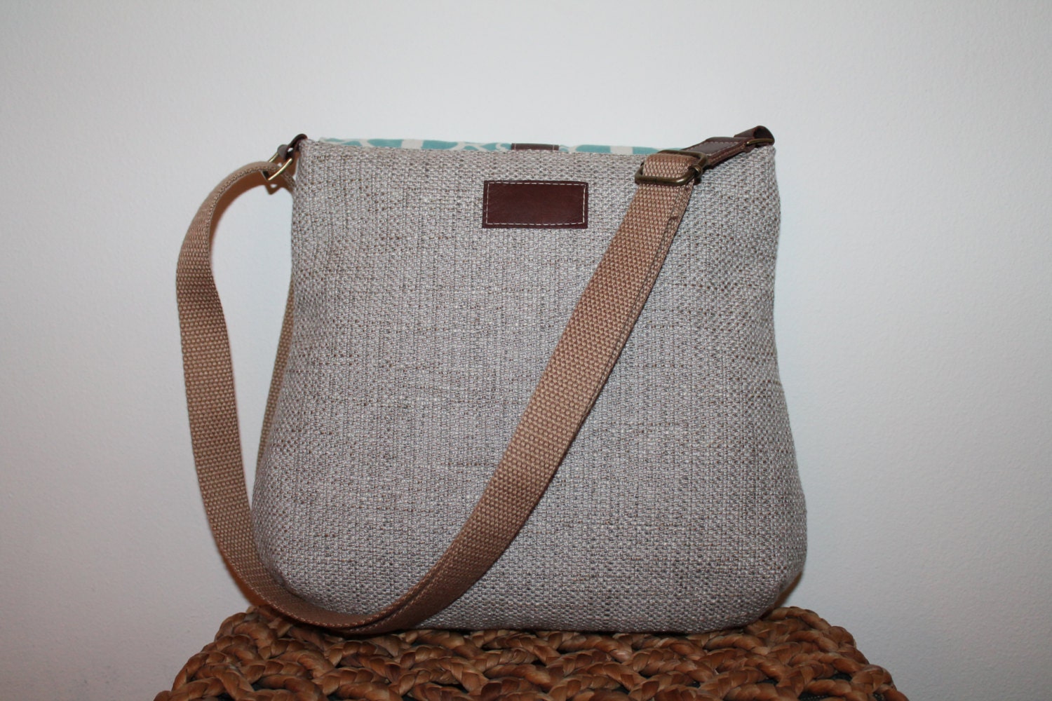 Spring Crossbody Bag Adjustable Strap Leather Detail - Etsy