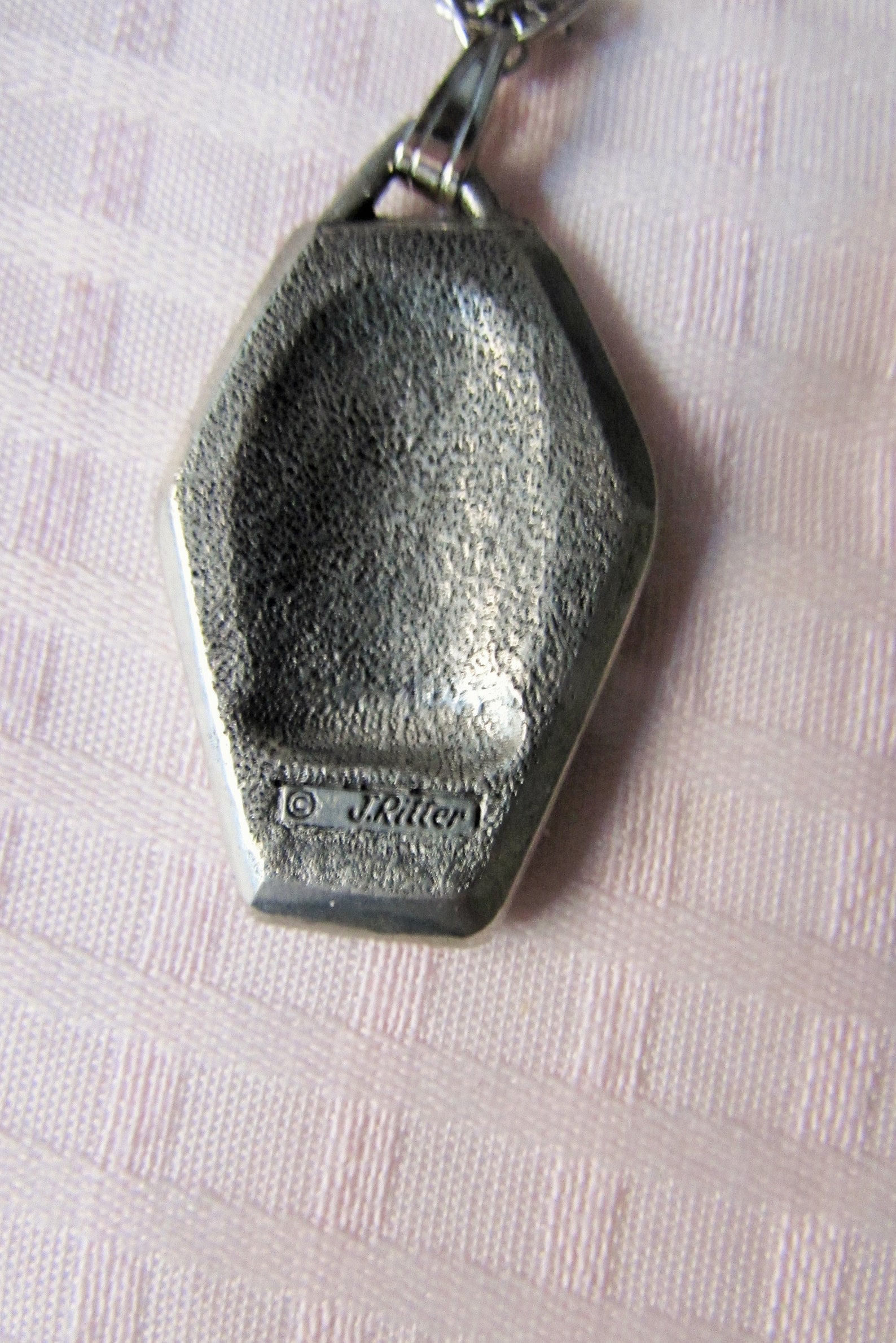 OWL Necklace Turquoise Colored Eyes Signed J. RITTER Pendant - Etsy