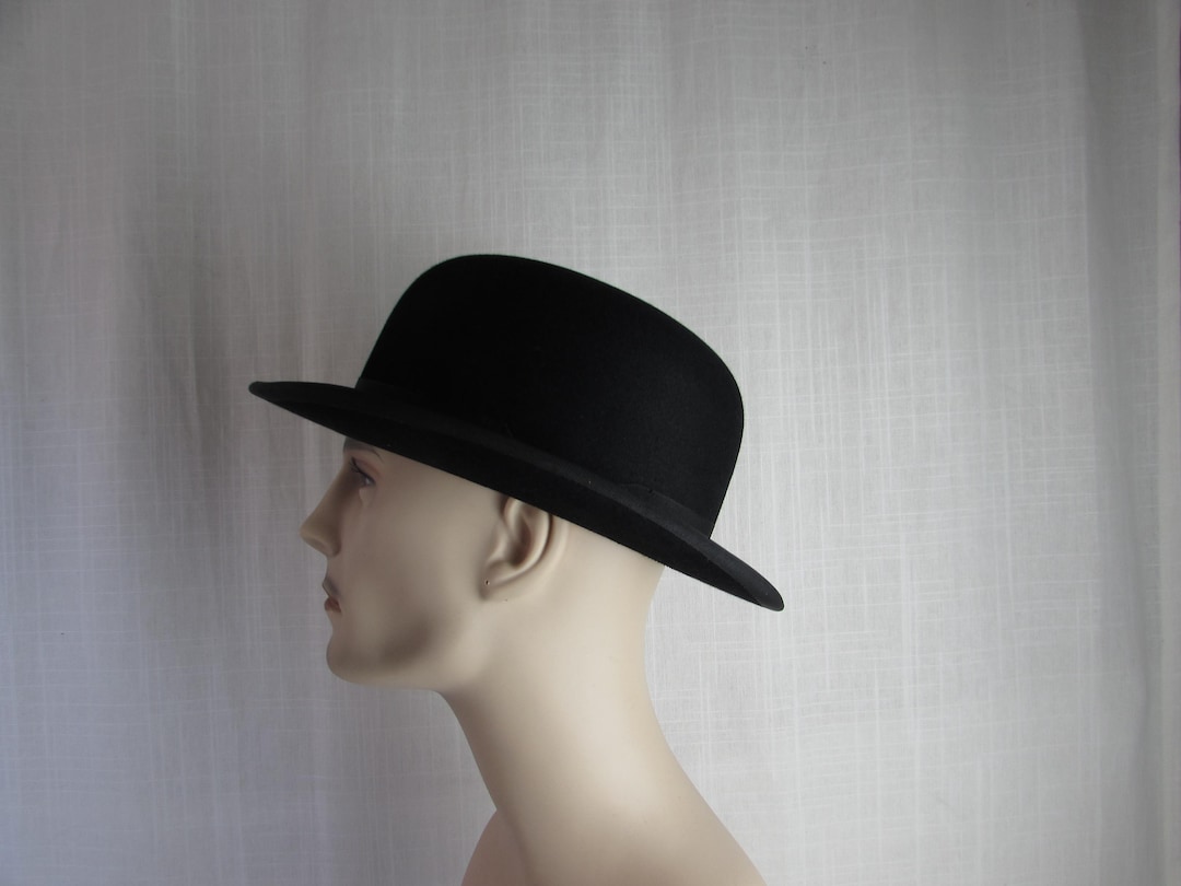 Vintage 1930s Wool Felt Bowler Hat, Size 7 - Etsy