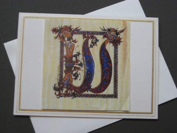 The w Card - Etsy
