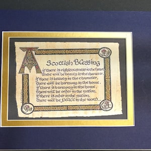 A Scottish Blessing IS-822 - Etsy