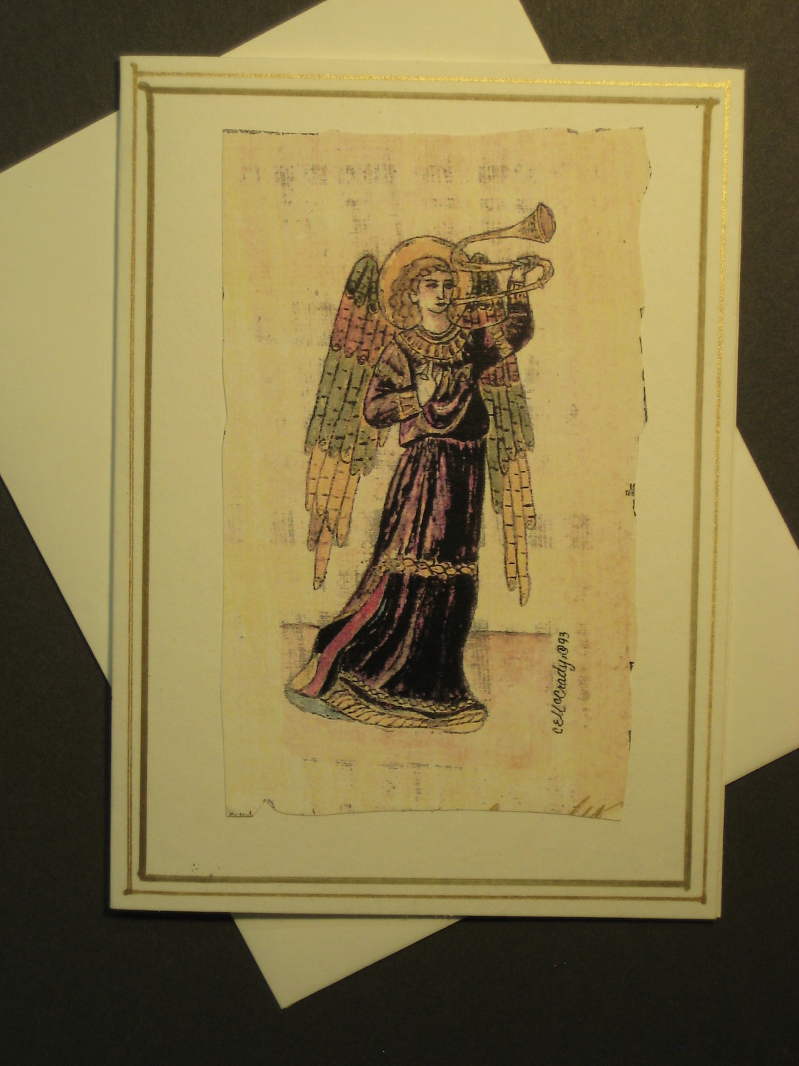 August Angel "hamaliel" Card - Etsy