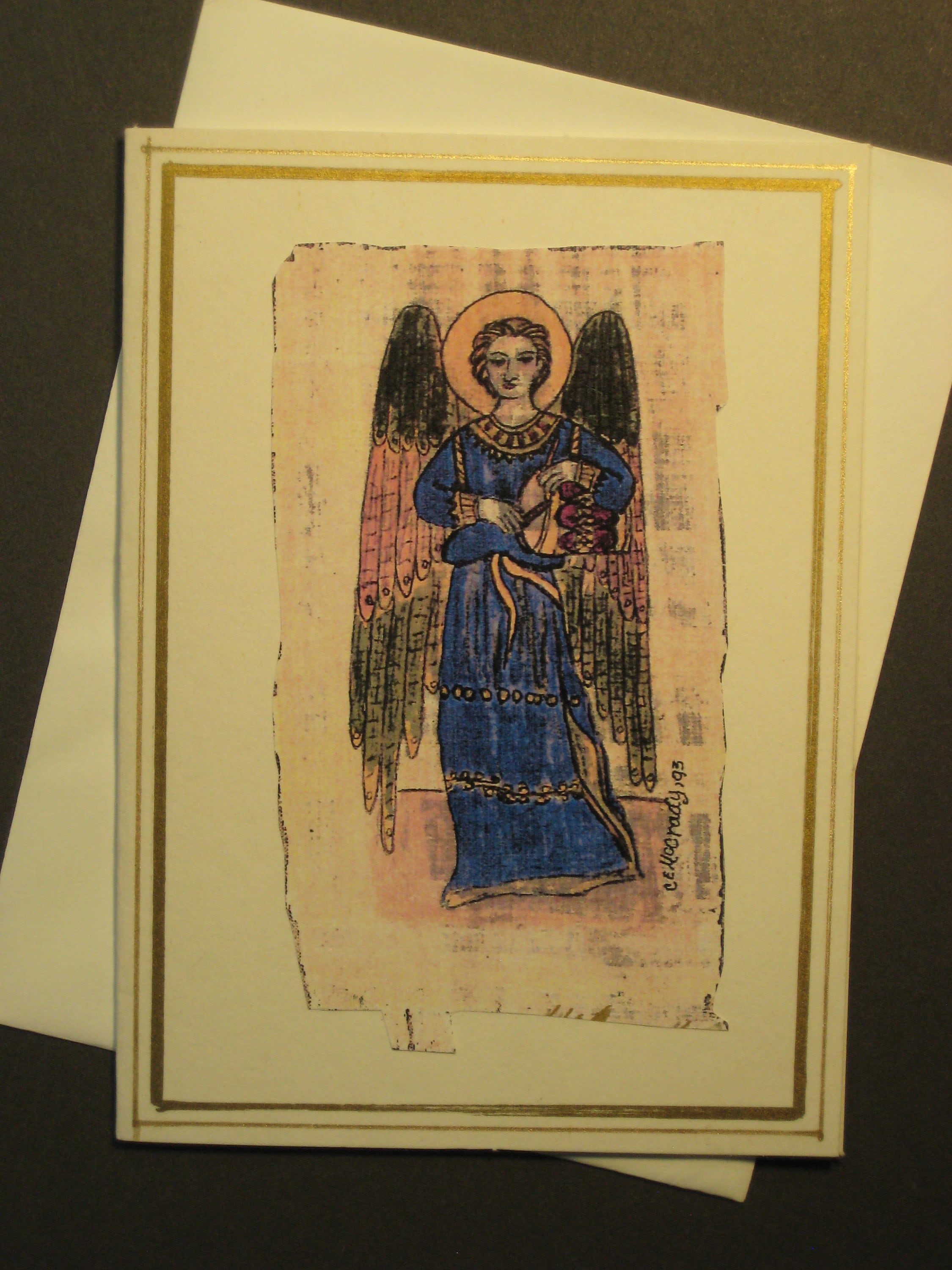 July Angel "verchiel" Card - Etsy