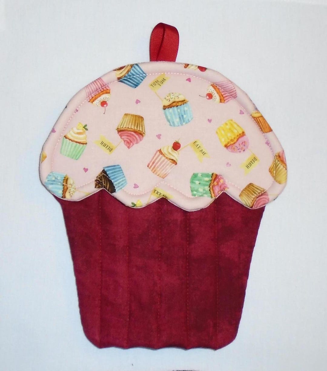 Cupcake Shape Potholder-cupcakes With Captions Print - Etsy