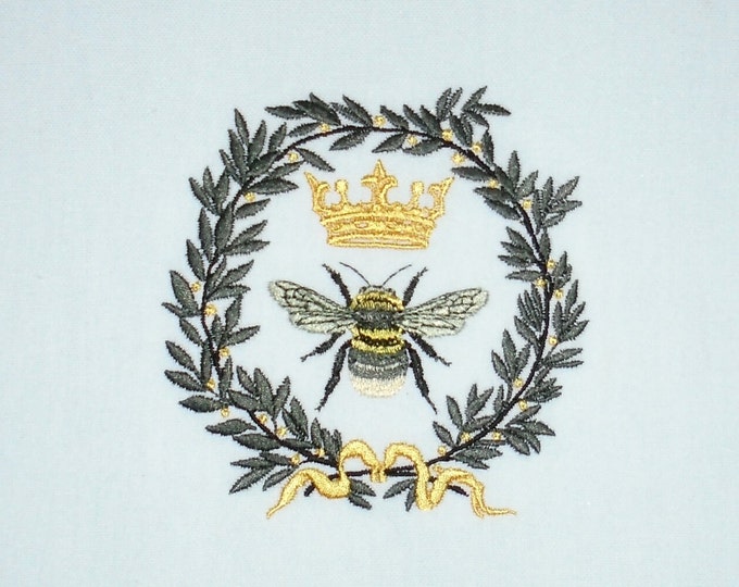 Queen Bee Embroidered Kitchen Towel - Etsy