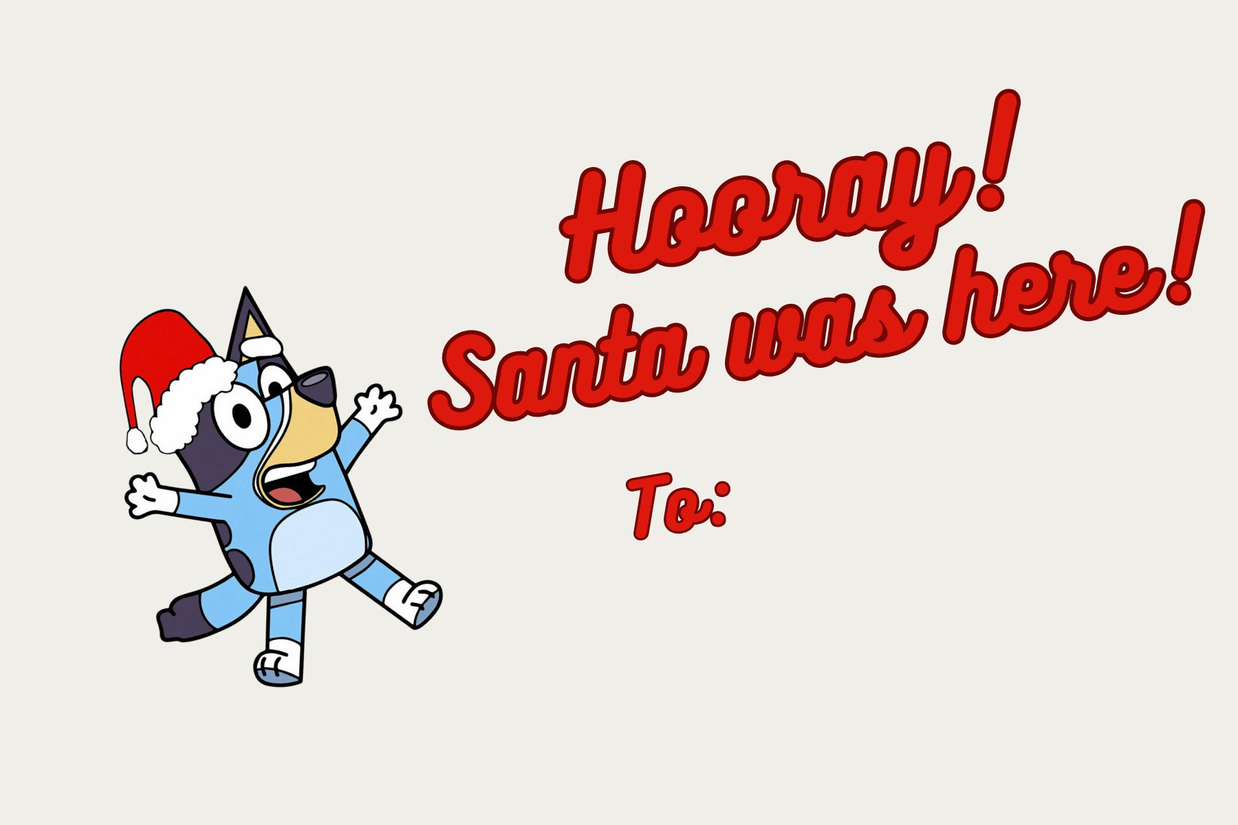 Bluey and Bingo Printable Christmas Gift Labels. Instant Download. - Etsy