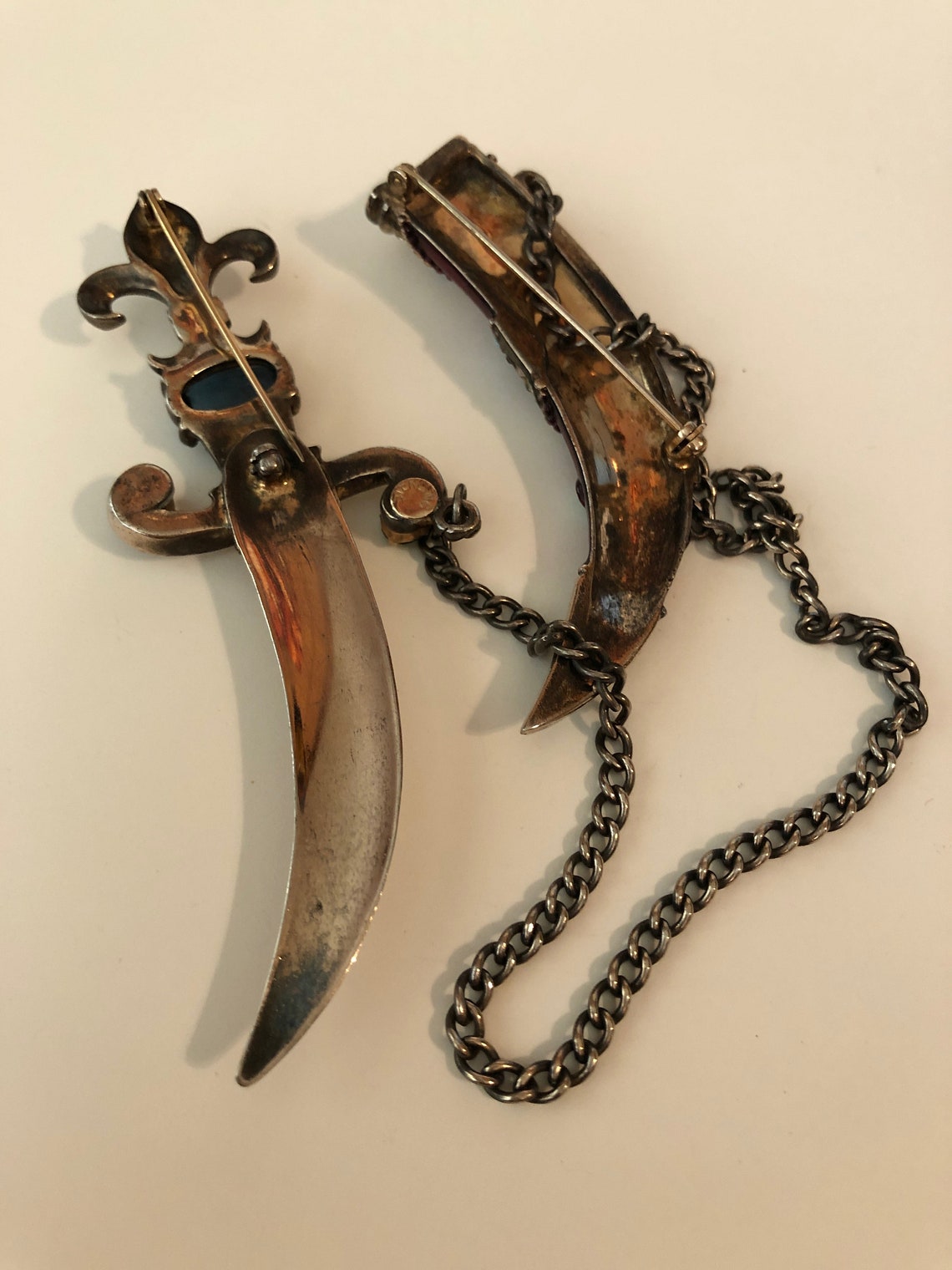 1940s Vintage DAGGER & SHEATH Brooch in STERLING Urie Mandle - Etsy