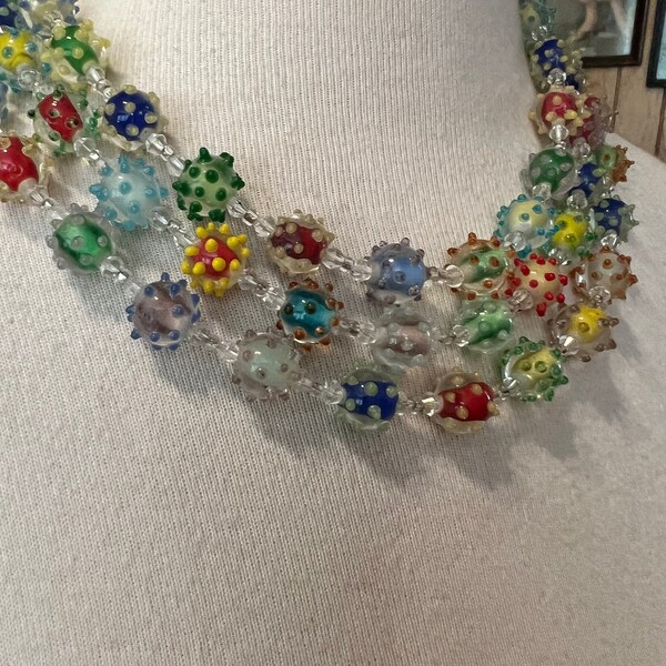 Lampwork Bead Necklace - Etsy