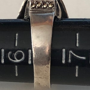 Vintage Silver & MARCASITE Ring European Silver Marked 835 Gorgeous ...