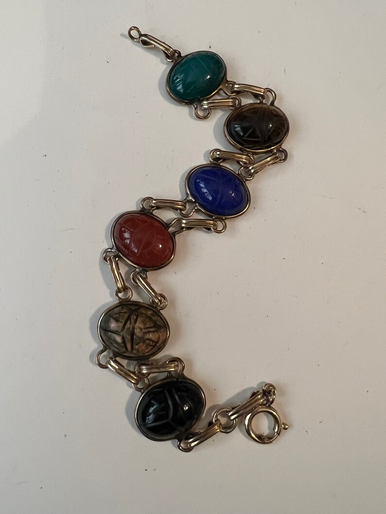 1960s Vintage GOLD FILLED SCARAB Bracelet Gold Filled Metal - Etsy