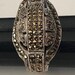 Vintage Silver & MARCASITE Ring European Silver Marked 835 Gorgeous ...