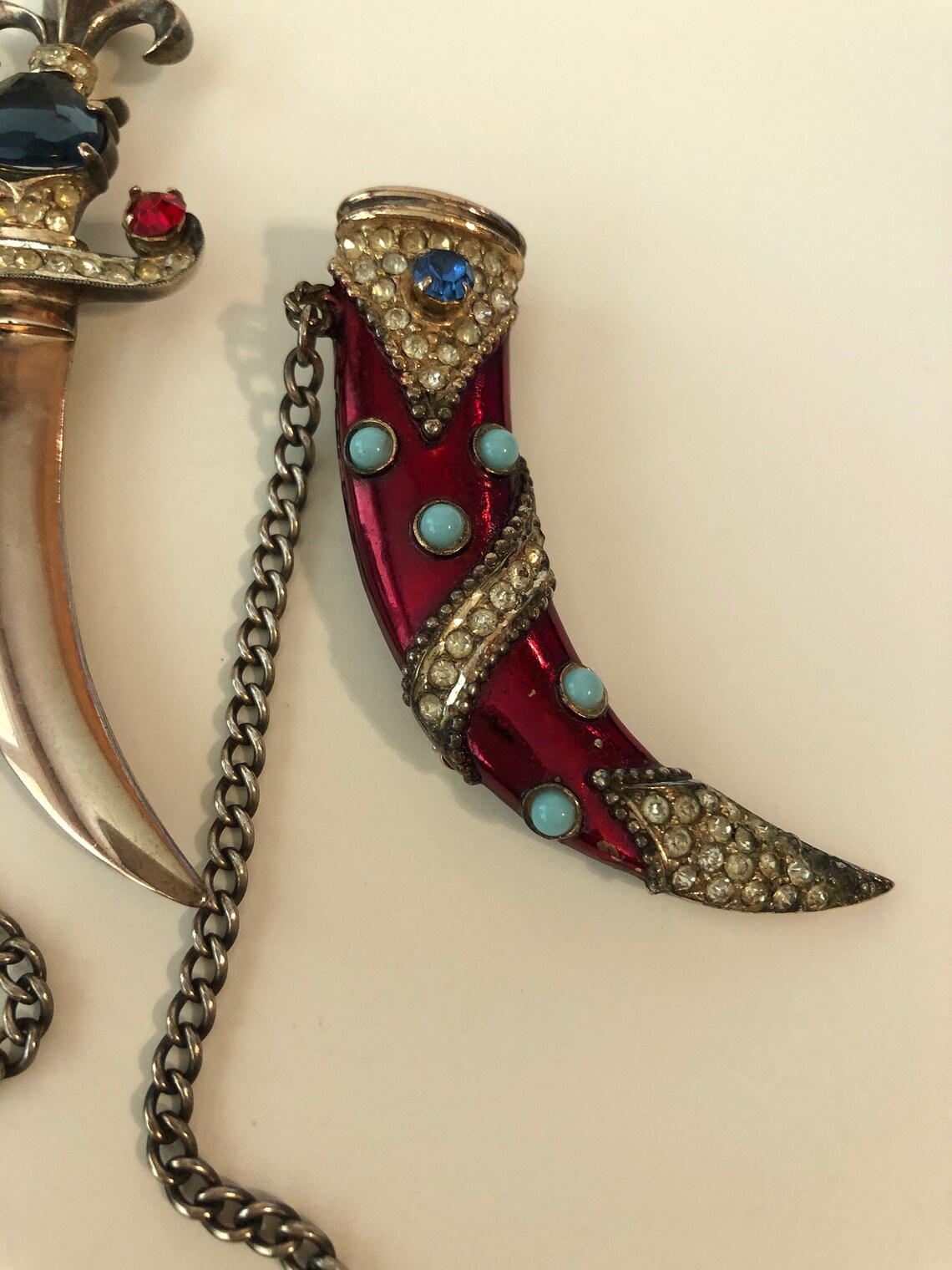 1940s Vintage DAGGER & SHEATH Brooch in STERLING Urie Mandle - Etsy