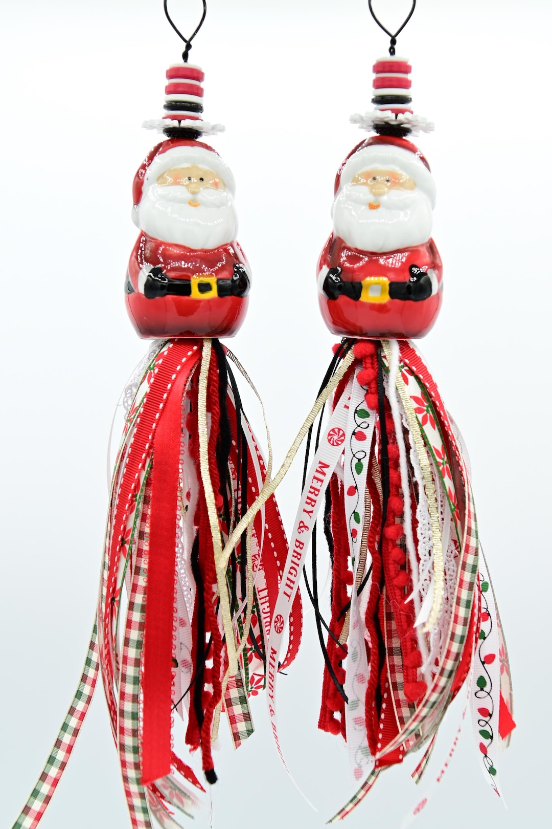 Santa Salt Shaker Tassel | Christmas Tassel | Handmade Tassel - Etsy